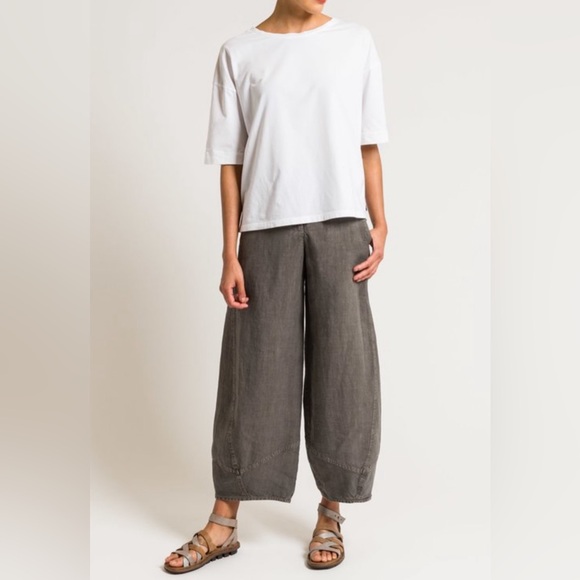 oska | Pants & Jumpsuits | Oska Pants Womens Mustard Color Wide Tapered ...